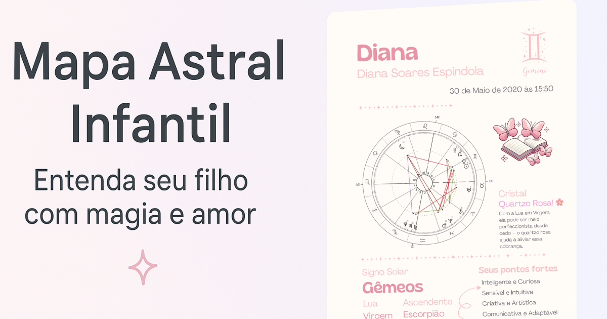 Mapa Astral Infantil Personalizado | Descubra o Céu do Seu Filho com ...